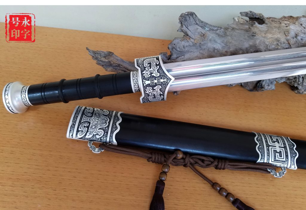 High Polished Octagonal Han Dynasty Tai Chi Jian | Pattern Steel ...