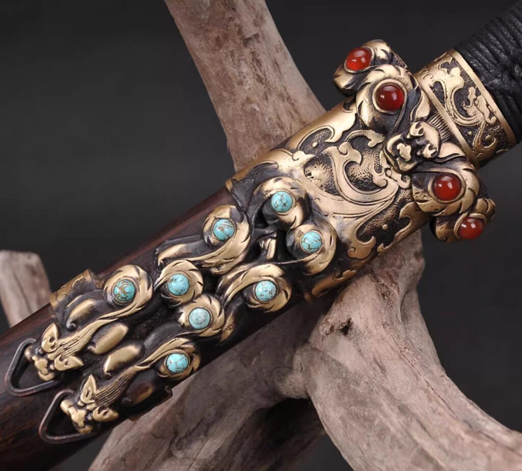 Octahedral Chinese Qin Dynasty Jian Wrapped Hilt | Pattern Steel, Rigid ...