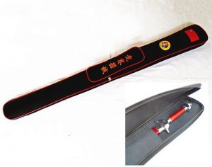 Black Martial Arts Canvas Sword Carrying Bag 1.1 m - Internal Wudang Store